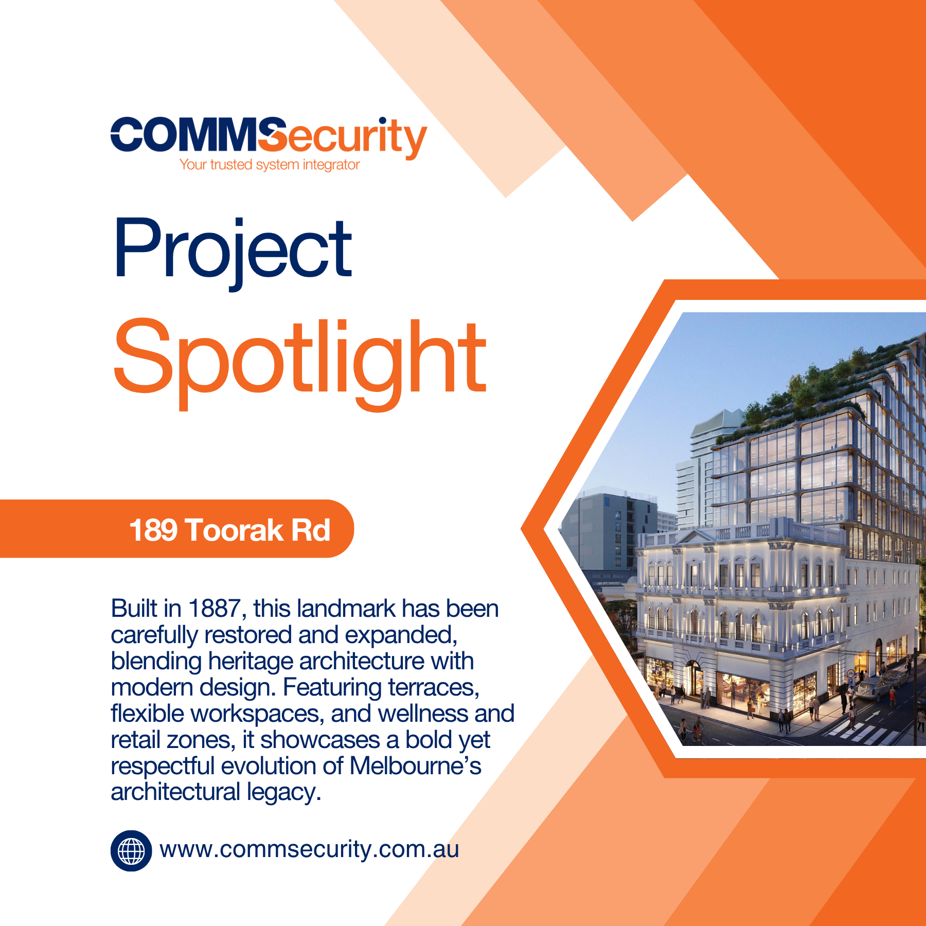 Project Update: [189 Toorak Rd] - COMMSecurity